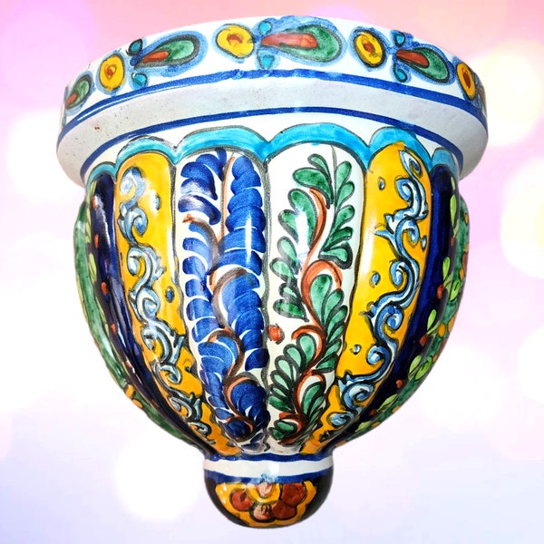 Mexican Talavera Wall Planter - Etsy