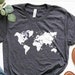World Map Shirt, Travel Shirt, Traveler Gift, Travel Lover, Geography ...