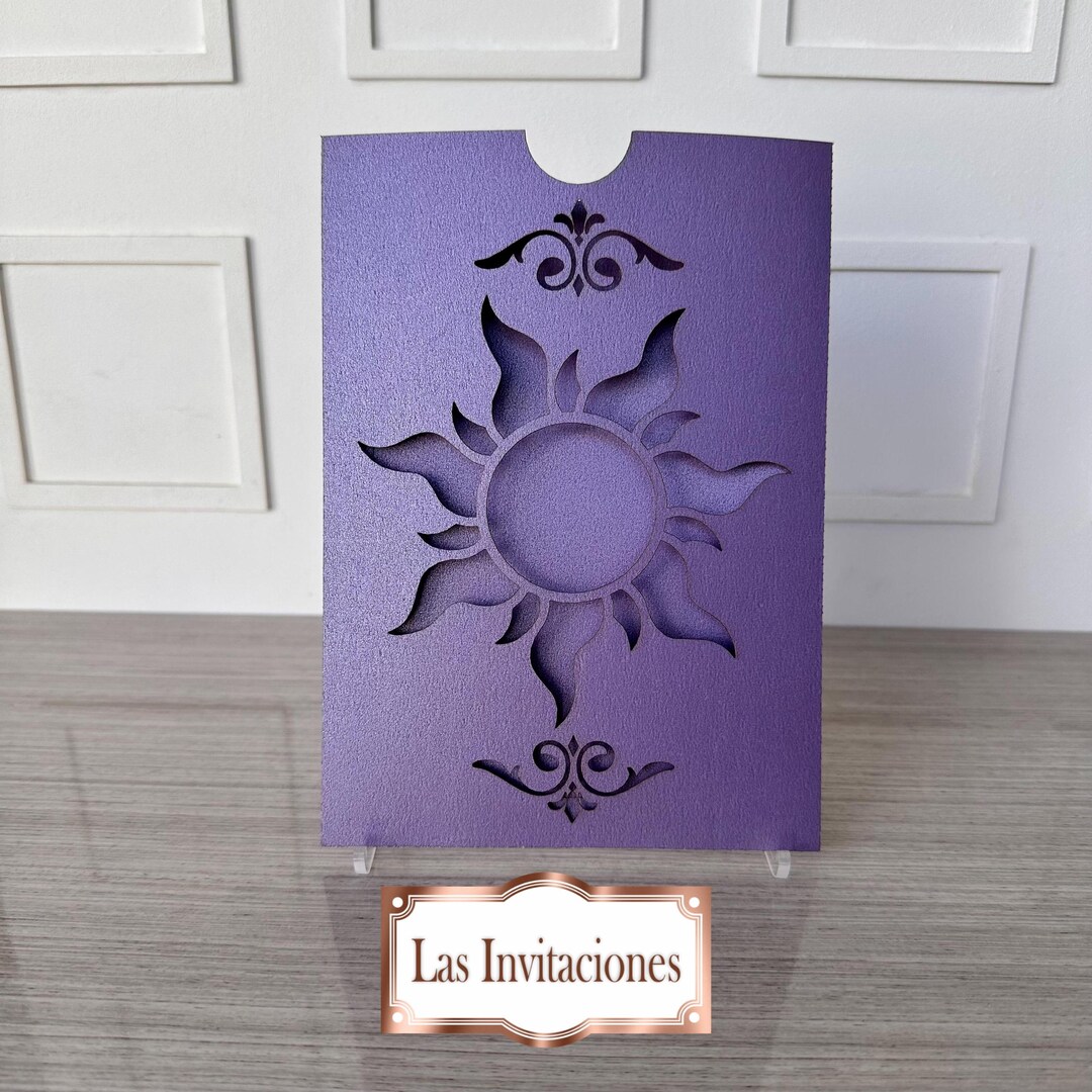 Laser-cut Invitation, Wrapper Only, Envelope to Insert the Information ...