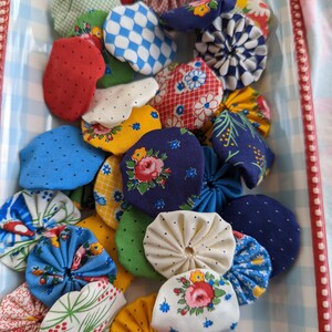 Yo-yos, Suffolk Puffs, Sweet Harmony, 20 - Etsy