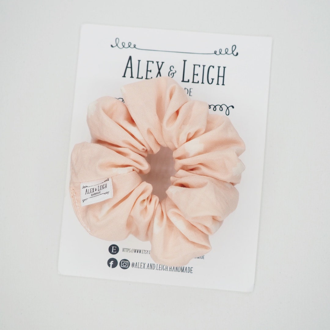 Light Pink Scrunchies - Soft Pink Hair Tie - Pink Hair Accessories ...