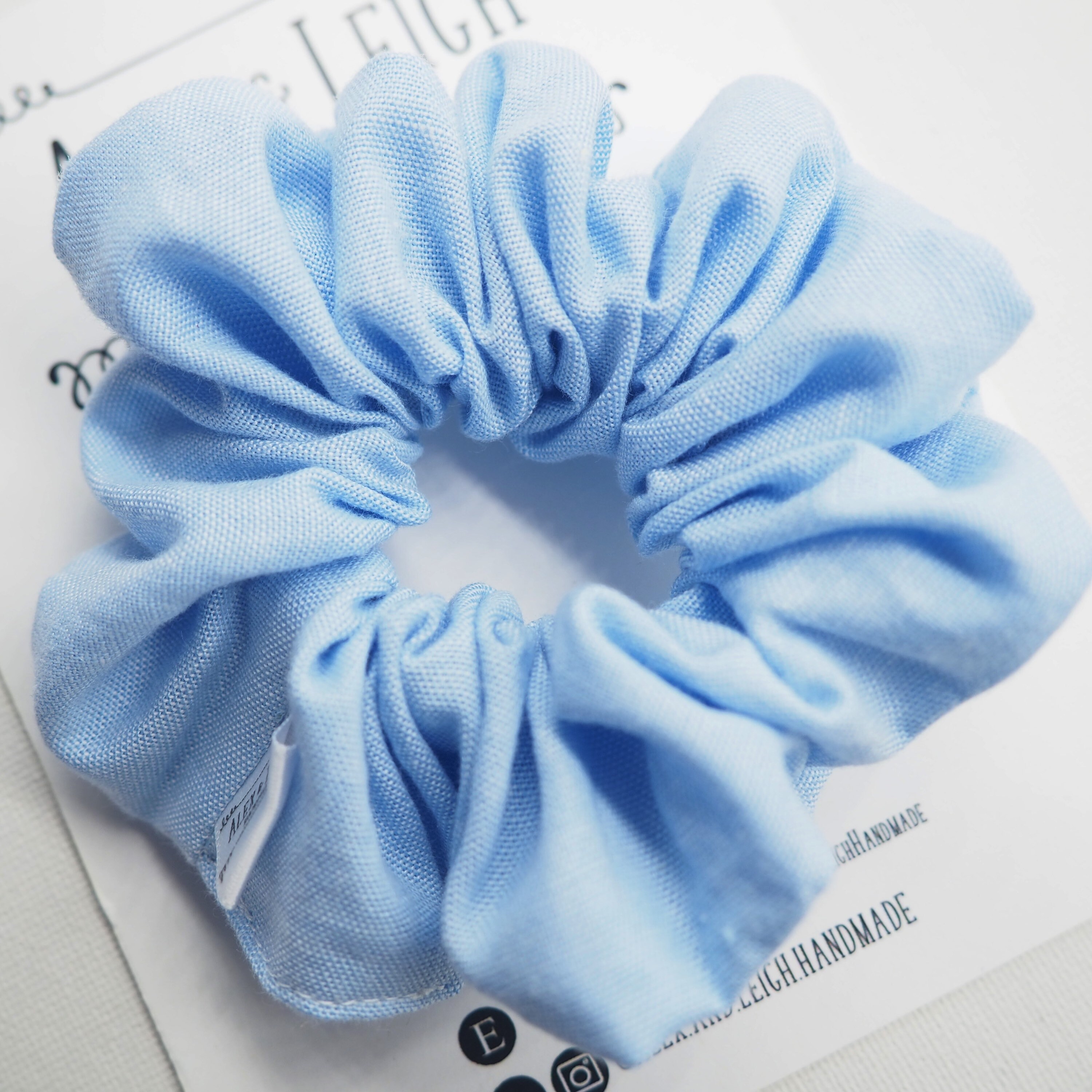 Chambray blue scrunchies Scrunchies combo Mommy and me - Etsy.de