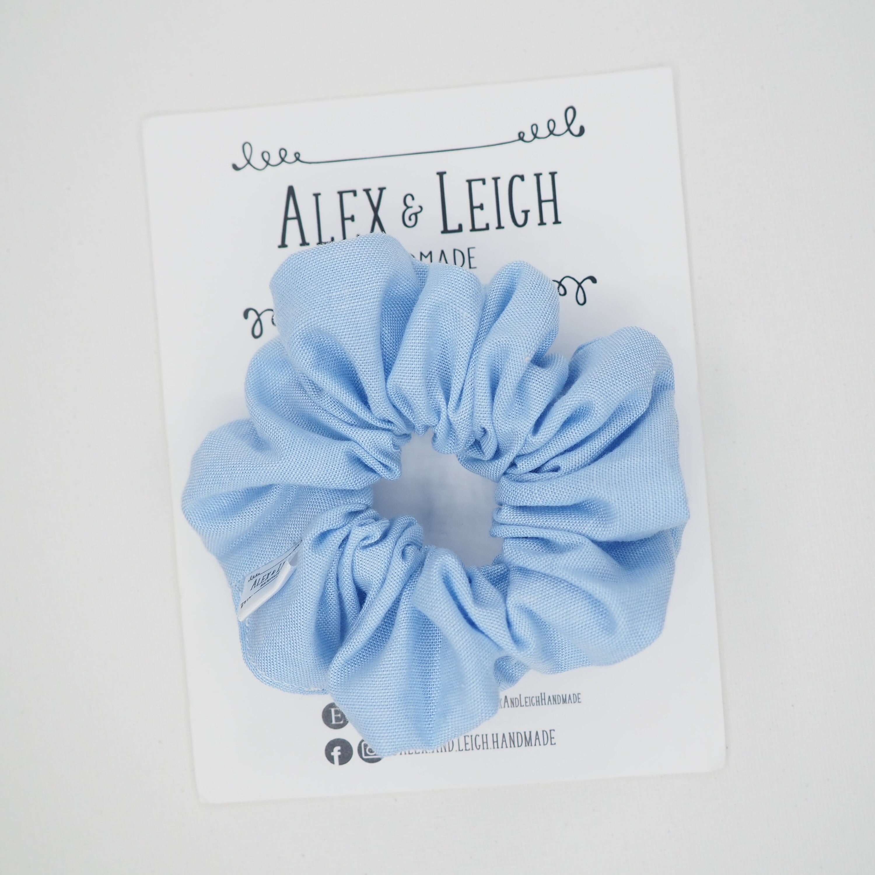 Chambray blue scrunchies Scrunchies combo Mommy and me - Etsy.de