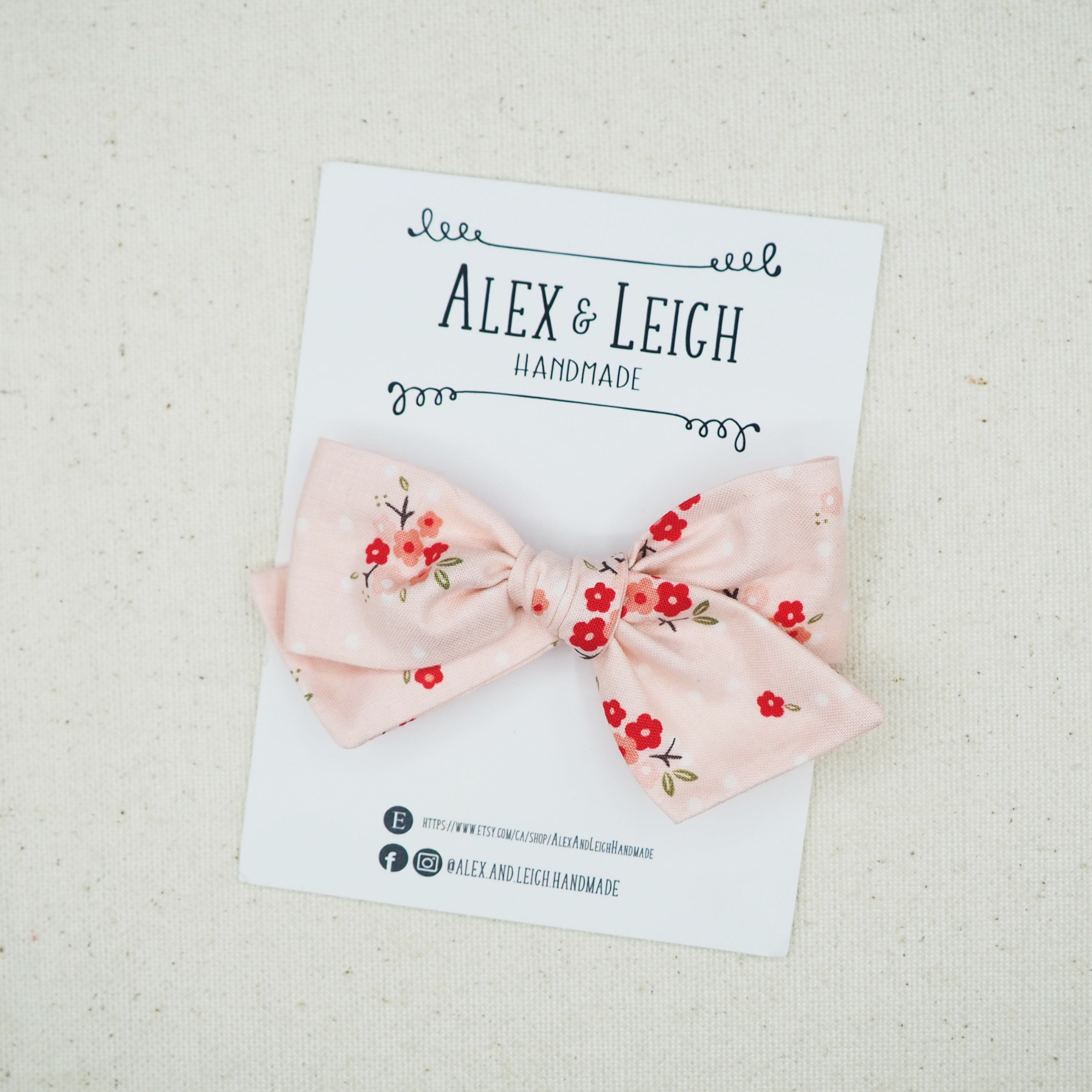 Cherry Blossom Bow Trio - Set of 3 Bows - Sprig Blossom Bow - Taupe ...