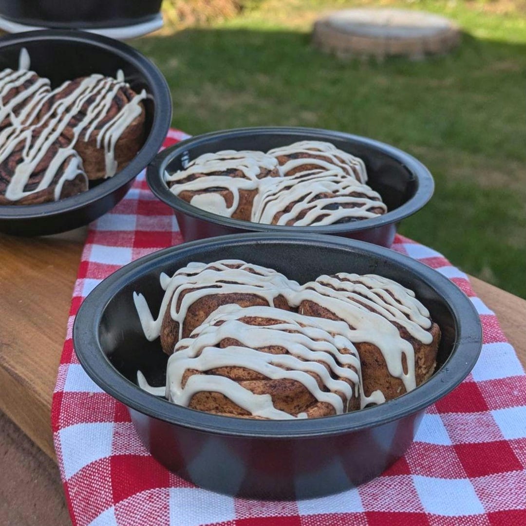 Realistic Fake Mini Cinnamon Rolls in Metal Pan - Etsy