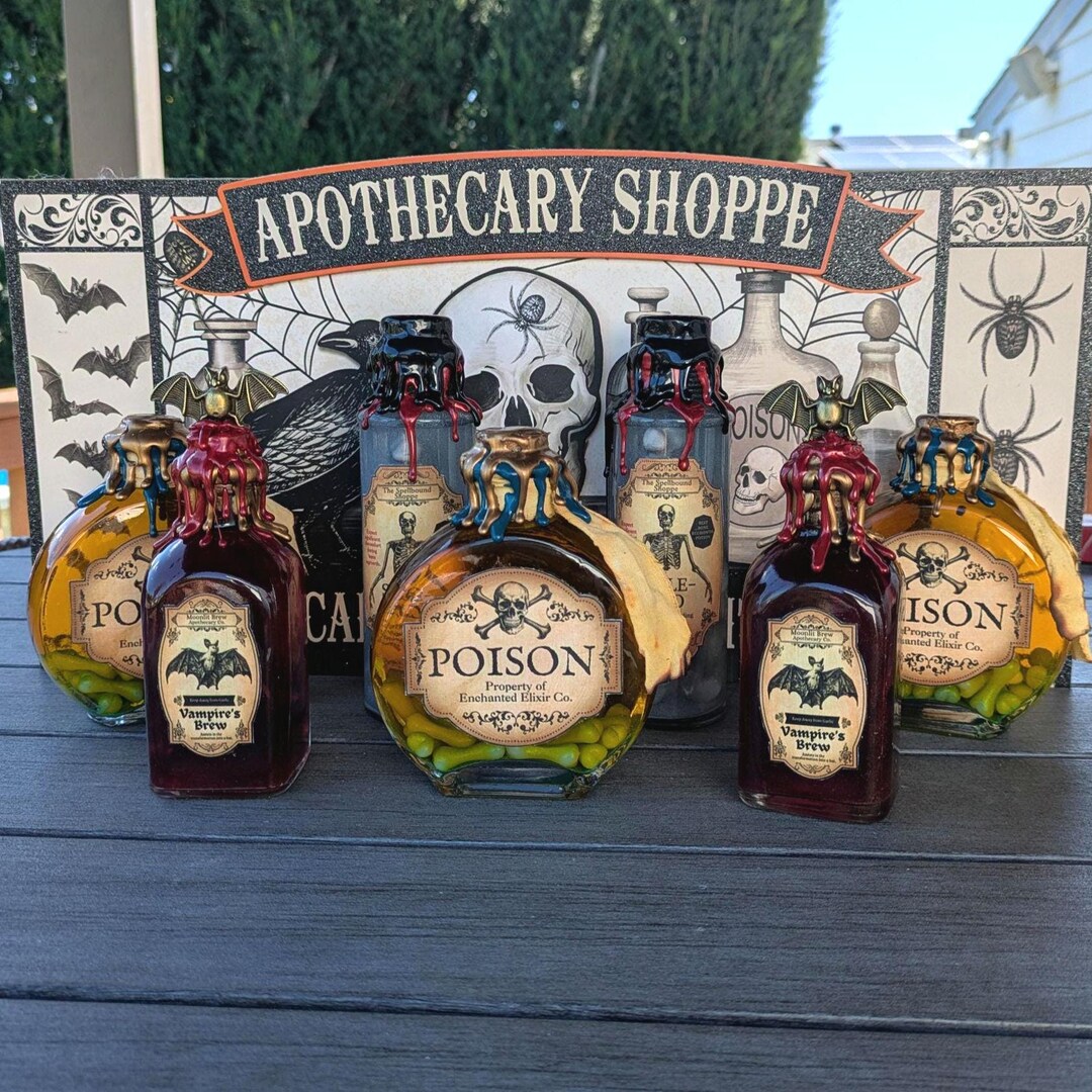 Halloween Potions, Poison Potions, Color Changing Potion Bottles ...