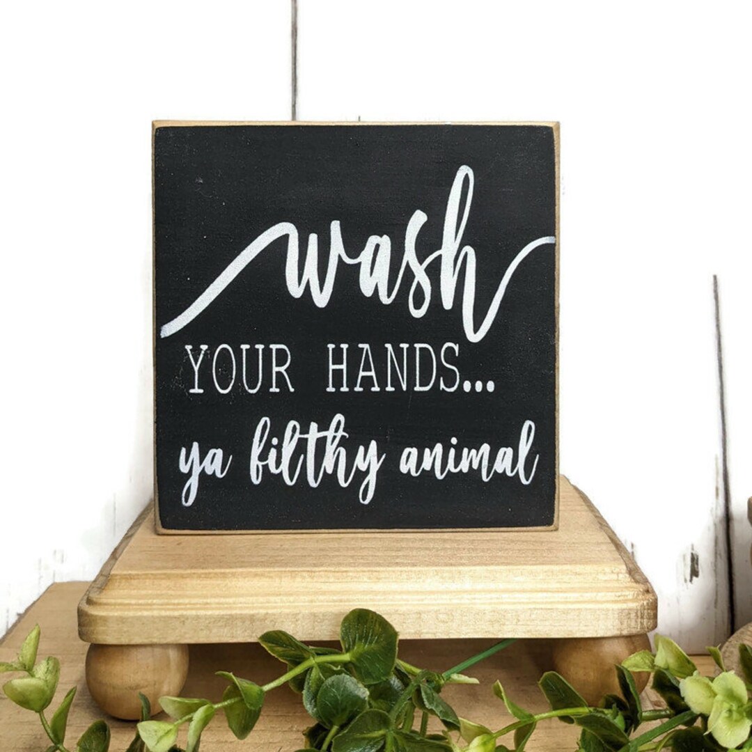 Farmhouse Bathroom Sign Bathroom Humor Sign Funny Bathroom Decor - Etsy