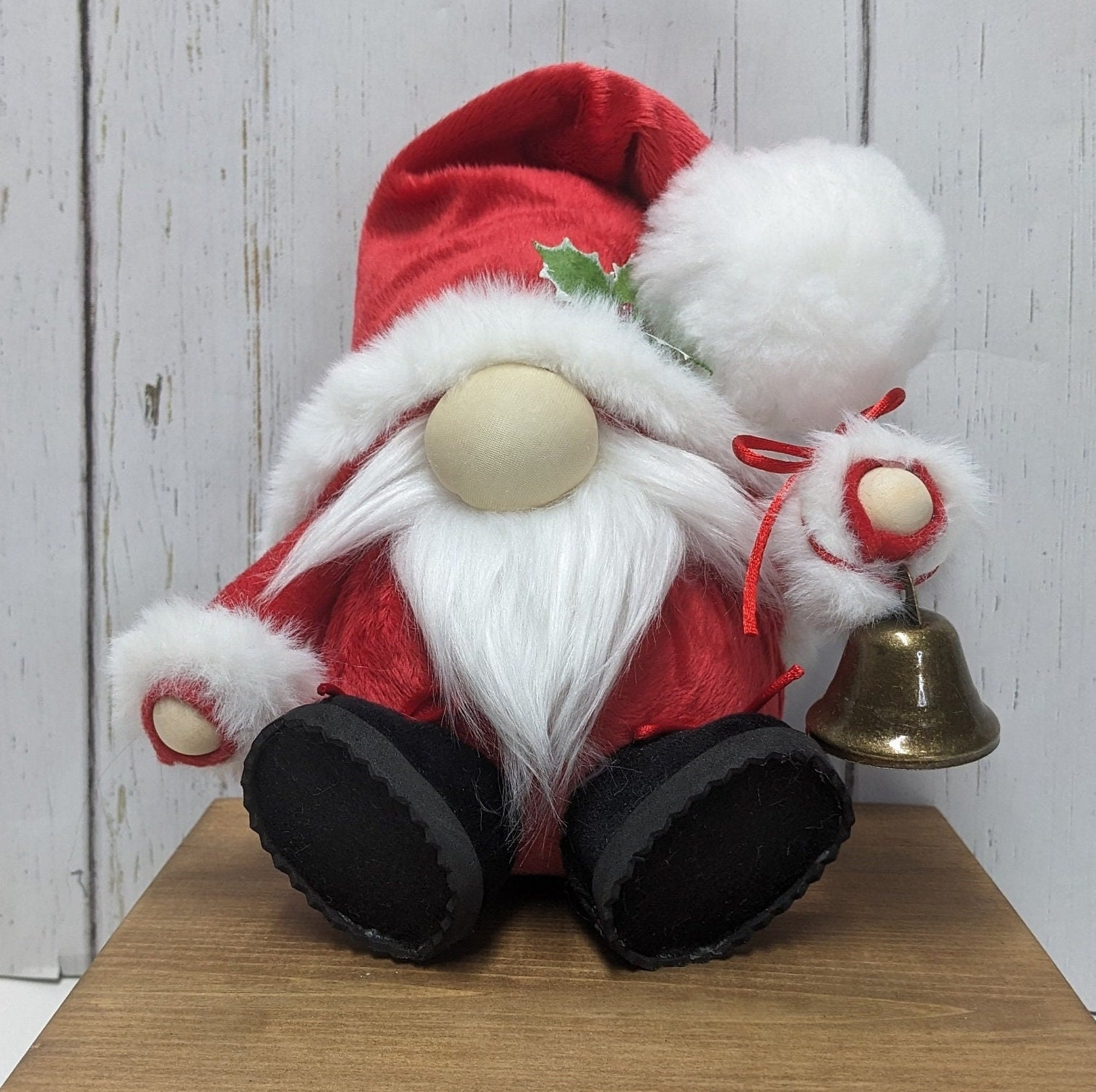 Santa Gnome, Christmas Gnome for Shelf or Tiered Tray Decor, Winter ...