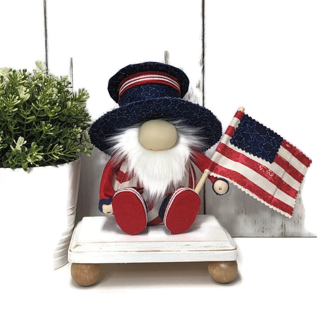 Patriotic Gnome Decor, 4th of July Decor, Tier Tray Decorations ...