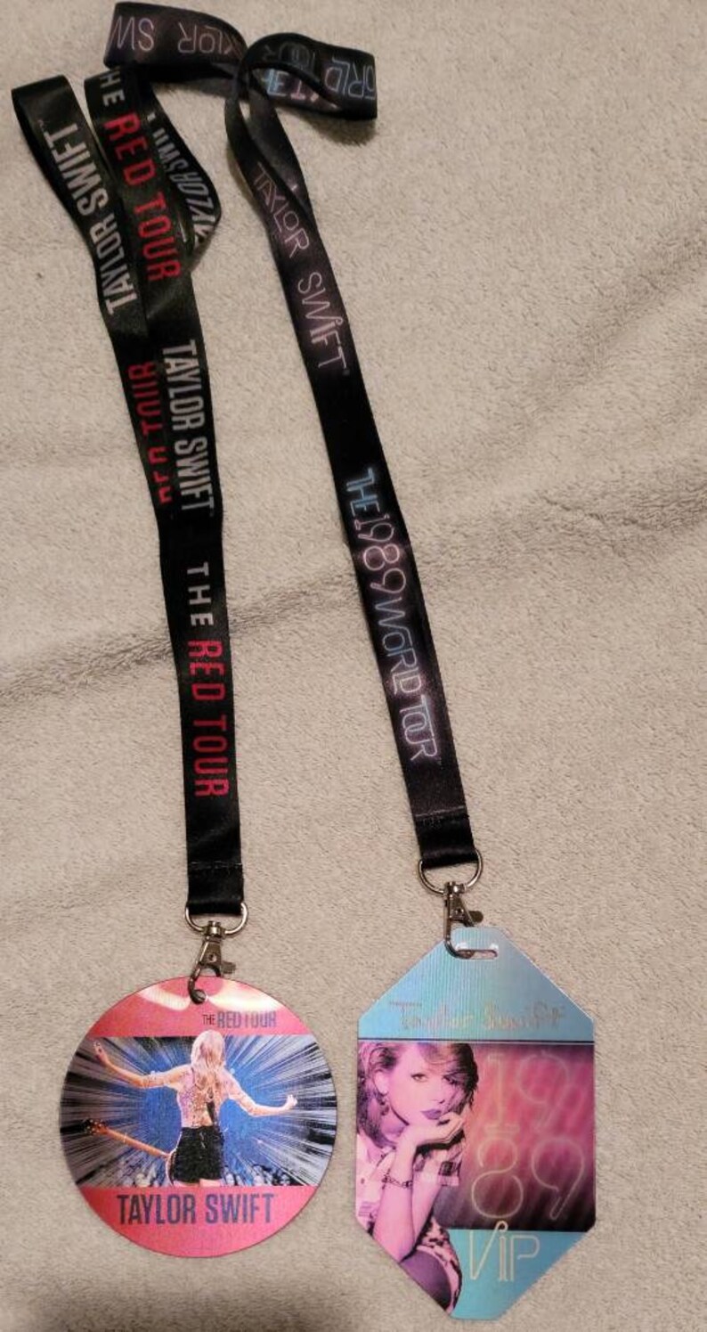 Taylor Swift VIP Concert Passes 1989 and the Red Tour - Etsy