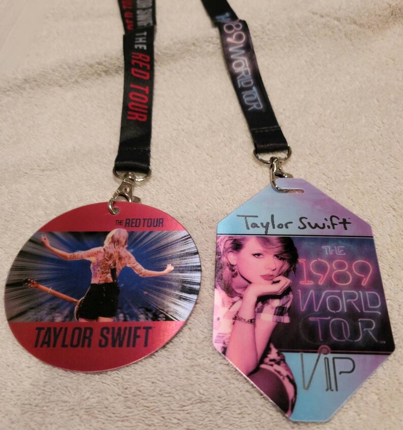 Taylor Swift VIP Concert Passes 1989 and the Red Tour | Etsy