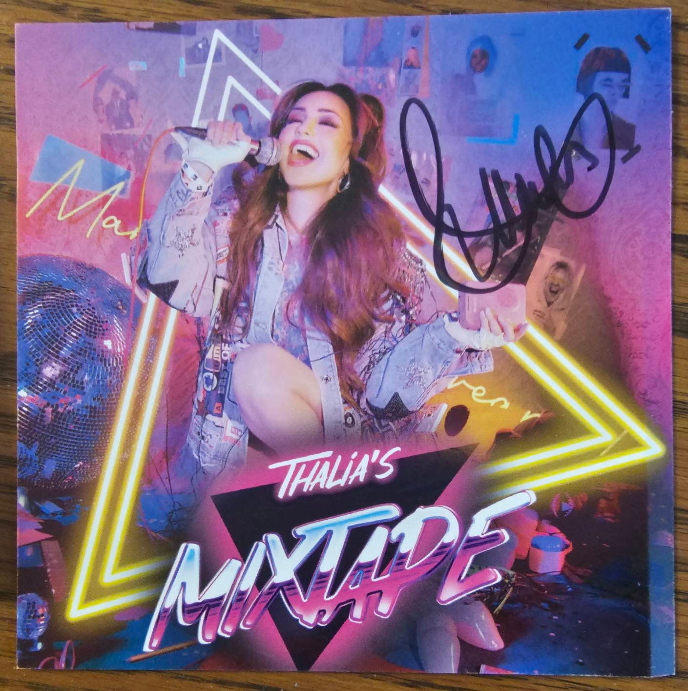 Thalia's Mixtape Signed Art Card in Brand New CD - Etsy