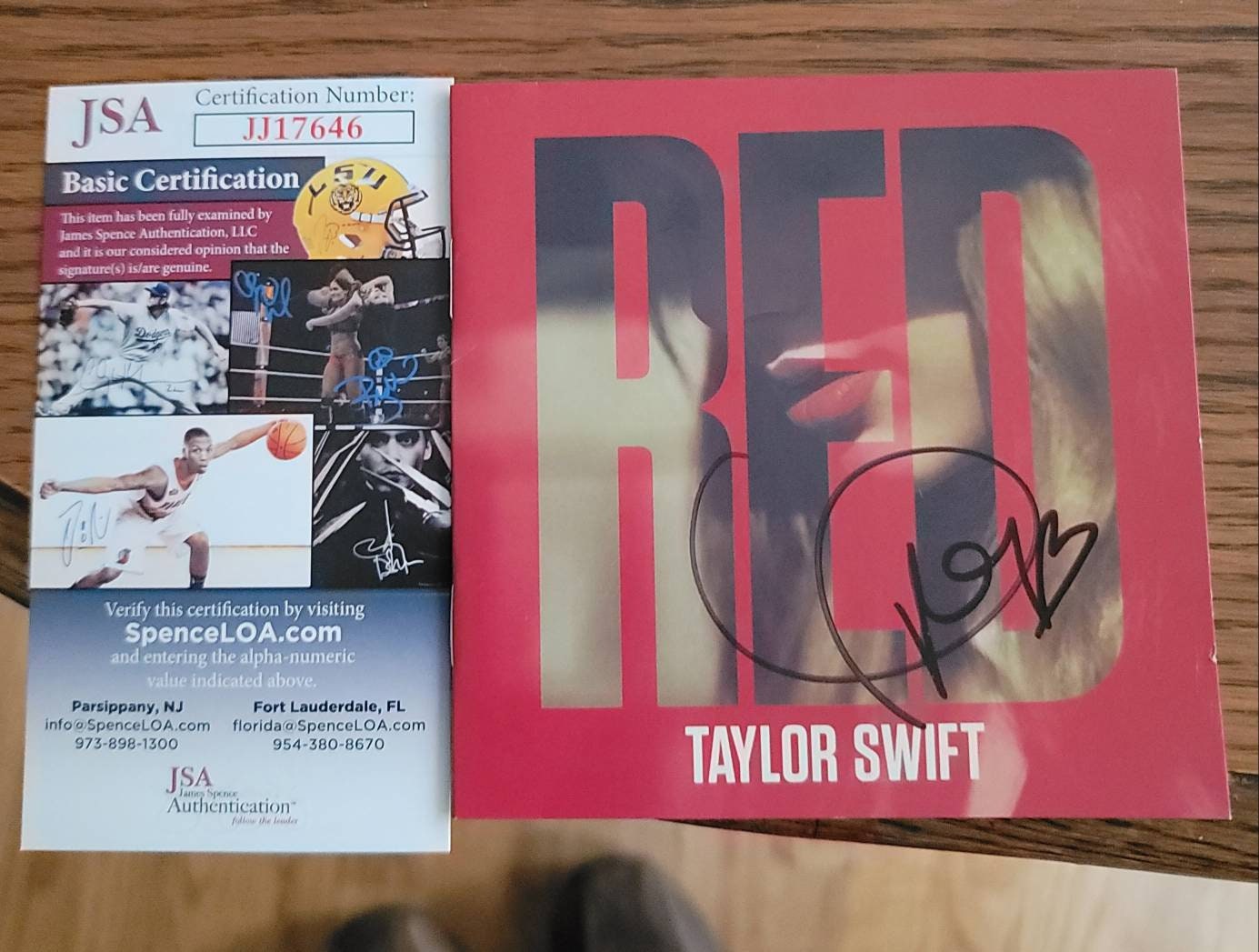 Taylor Swift Autograph Red