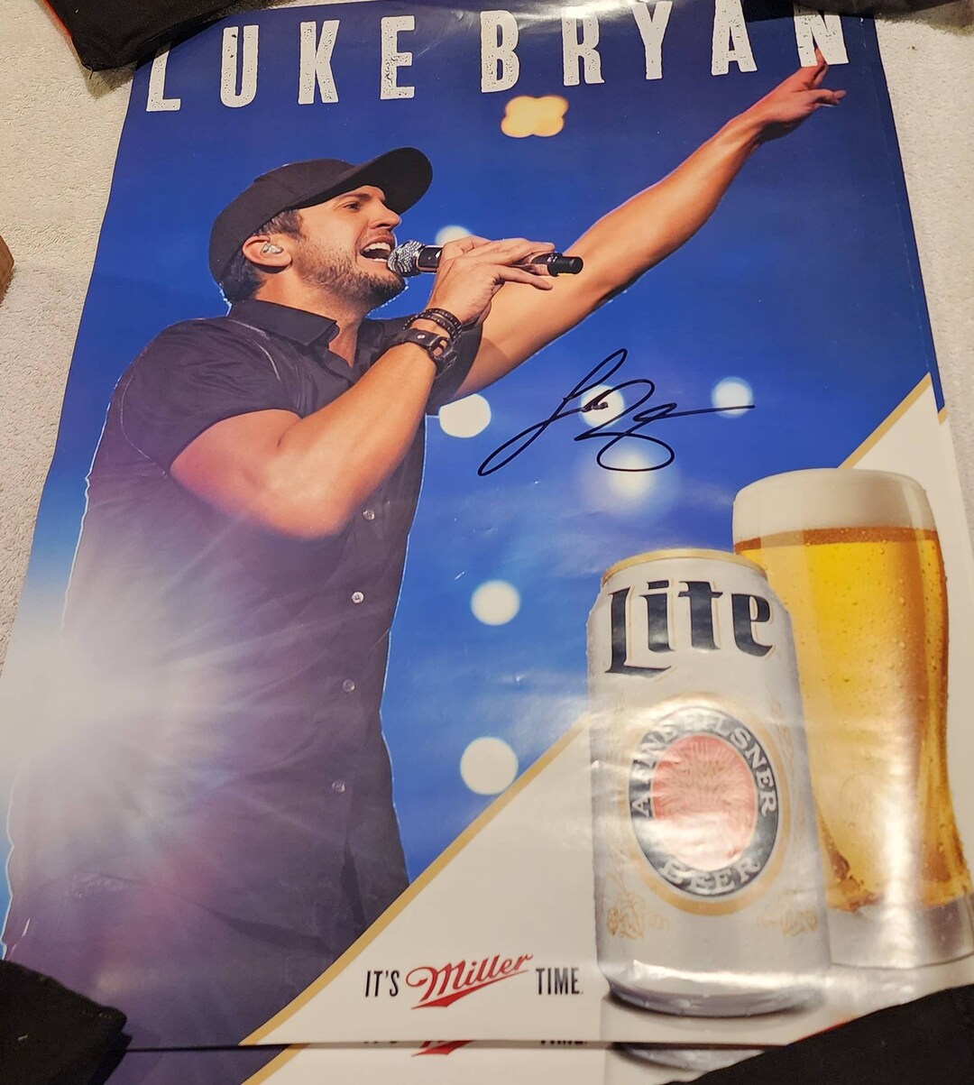 Luke Bryan Signed Event Poster Authentic - Etsy