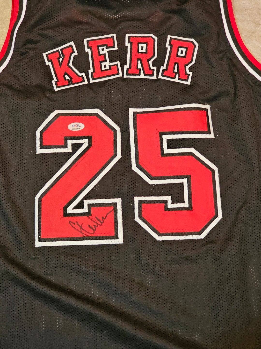 Steve Kerr Signed Chicago Bulls Jersey PSA DNA Certified - Etsy