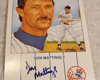 Don Mattingly Autograph - Etsy