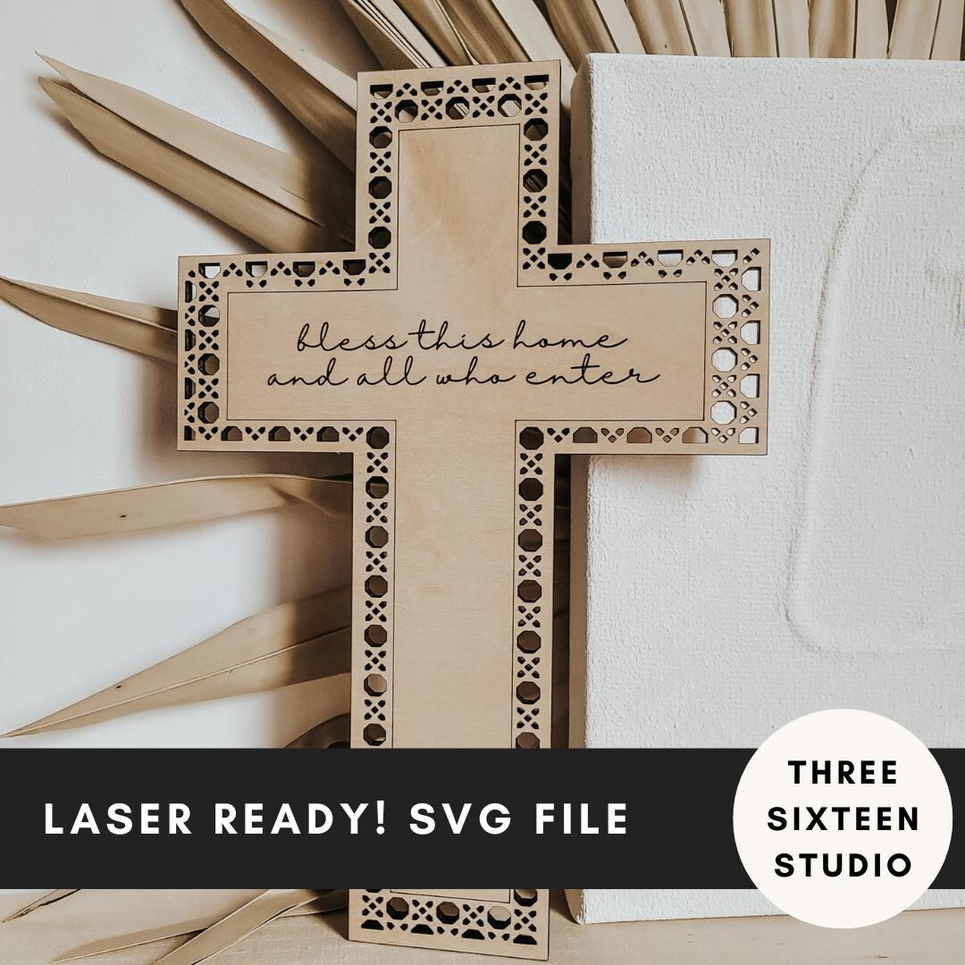 Christian Cross SVG | Laser Cut Files | Christian Cross Cut Files ...
