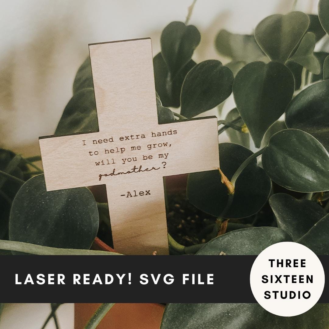 Cross Plant Stake SVG | Laser Cut Files | Christian Cut Files ...