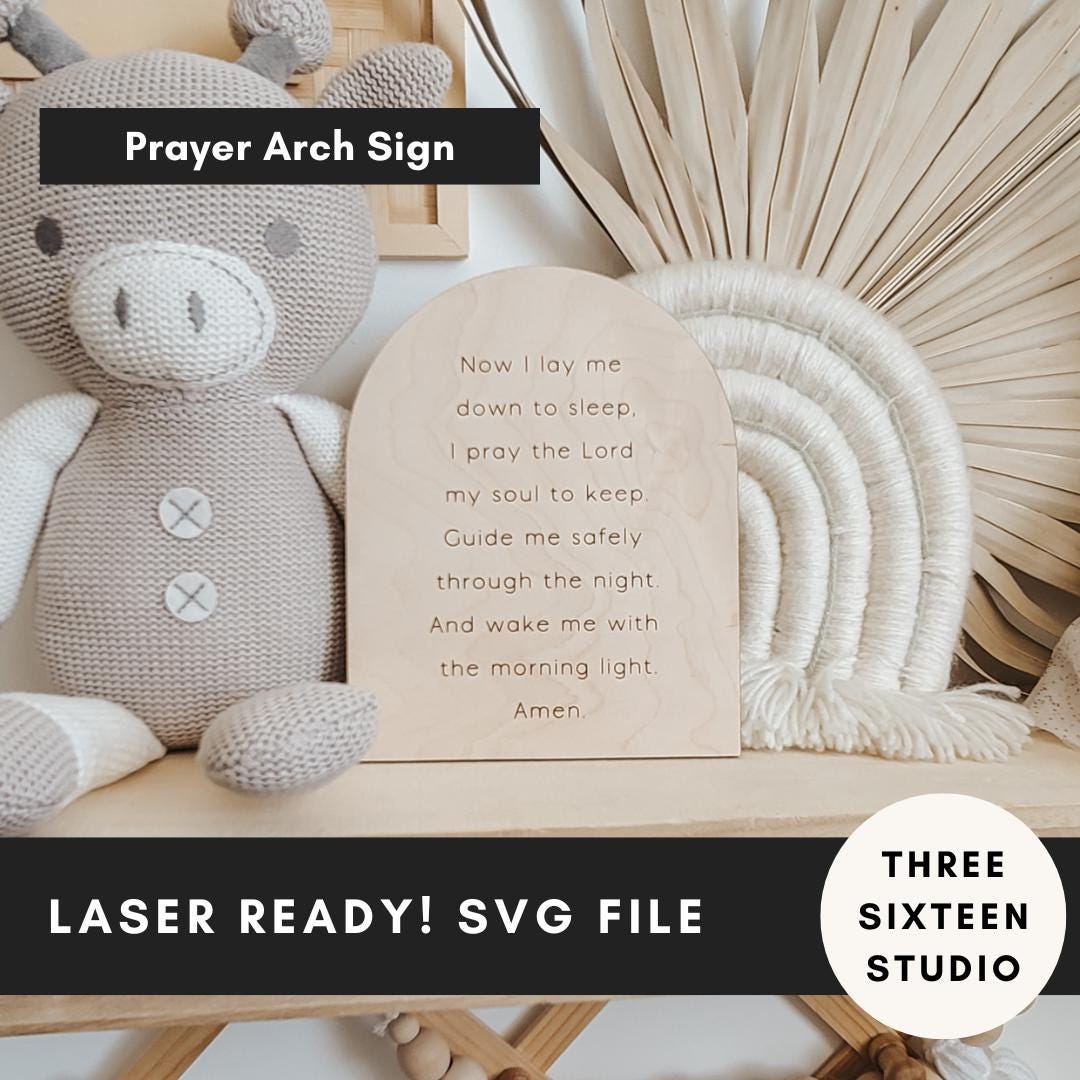 Nursery Prayer Sign SVG: Laser Cut File (digital Download) - Etsy