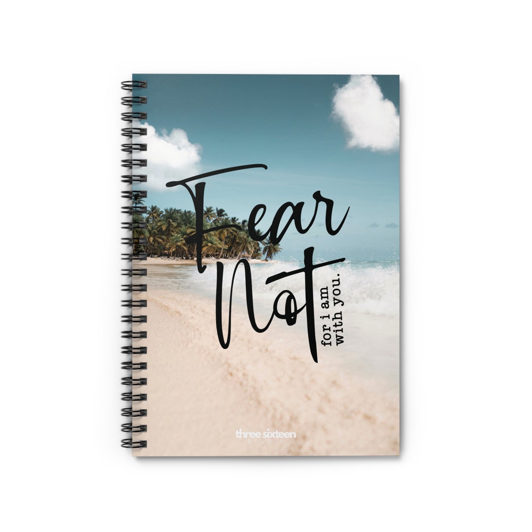 Fear Not Spiral Notebook: Christian Bible Study Journal - Etsy
