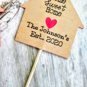 Personalized Housewarming Cupcake Toppers,housewarming Party Supplies ...