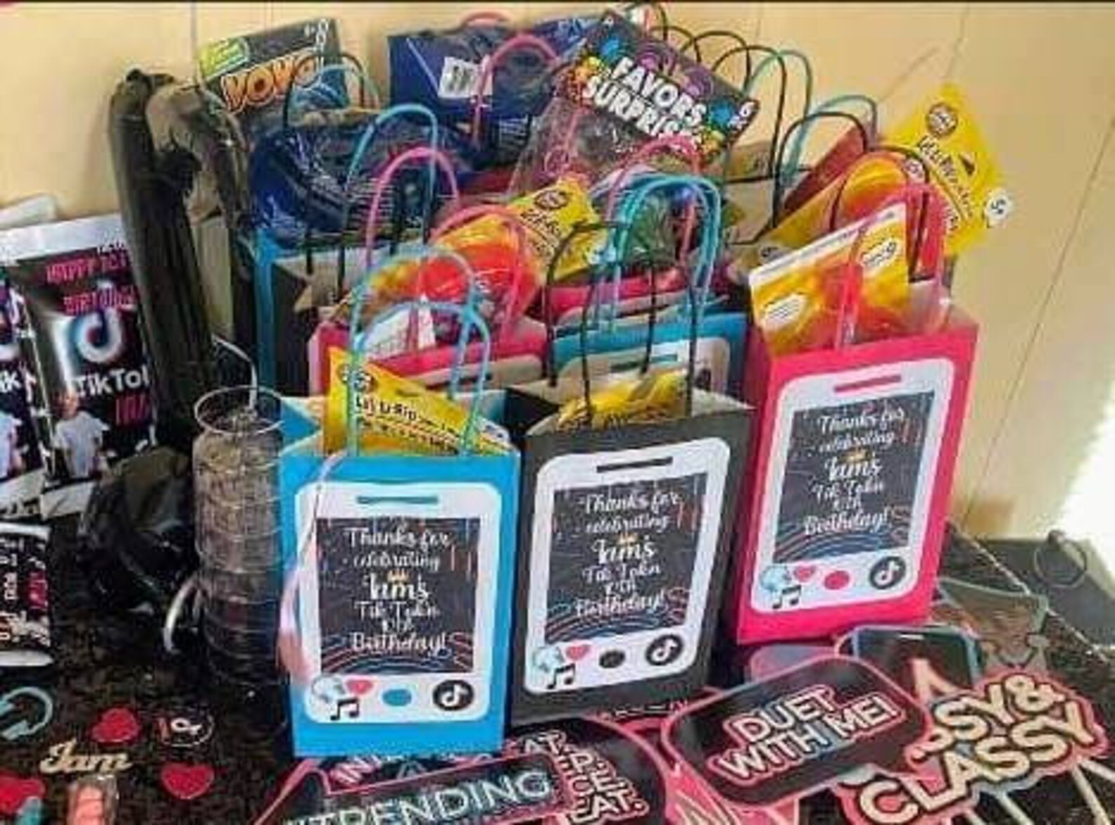 Tik Tok'n Personalized Favor Bags Tik Tok Party Tik Tok - Etsy Ireland