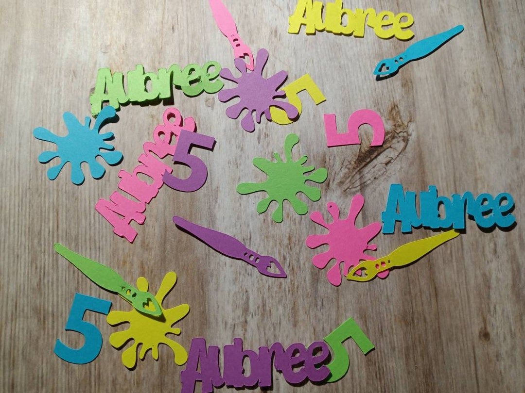 Paint Party Confetti, Custom Confetti, Table Scatter, Birthday Paint ...