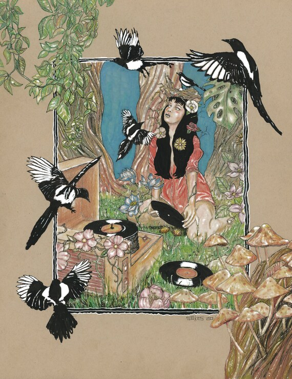 One for Sorrow. Two for Joy. Vinyl Music Art Print - Etsy