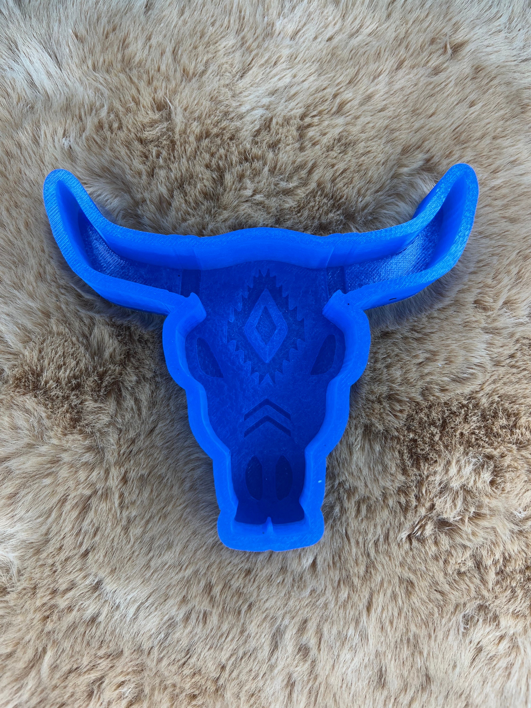 Aztec Bull Skull Silicone Freshie Mold - Etsy