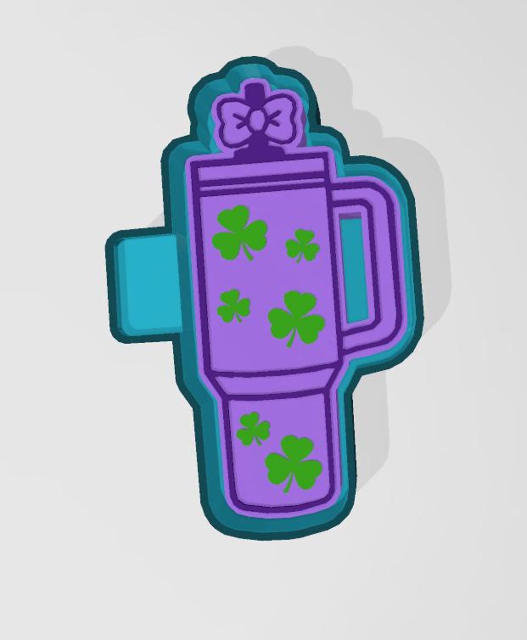 Shamrock Stanley Cup Silicone Freshie Mold - Etsy