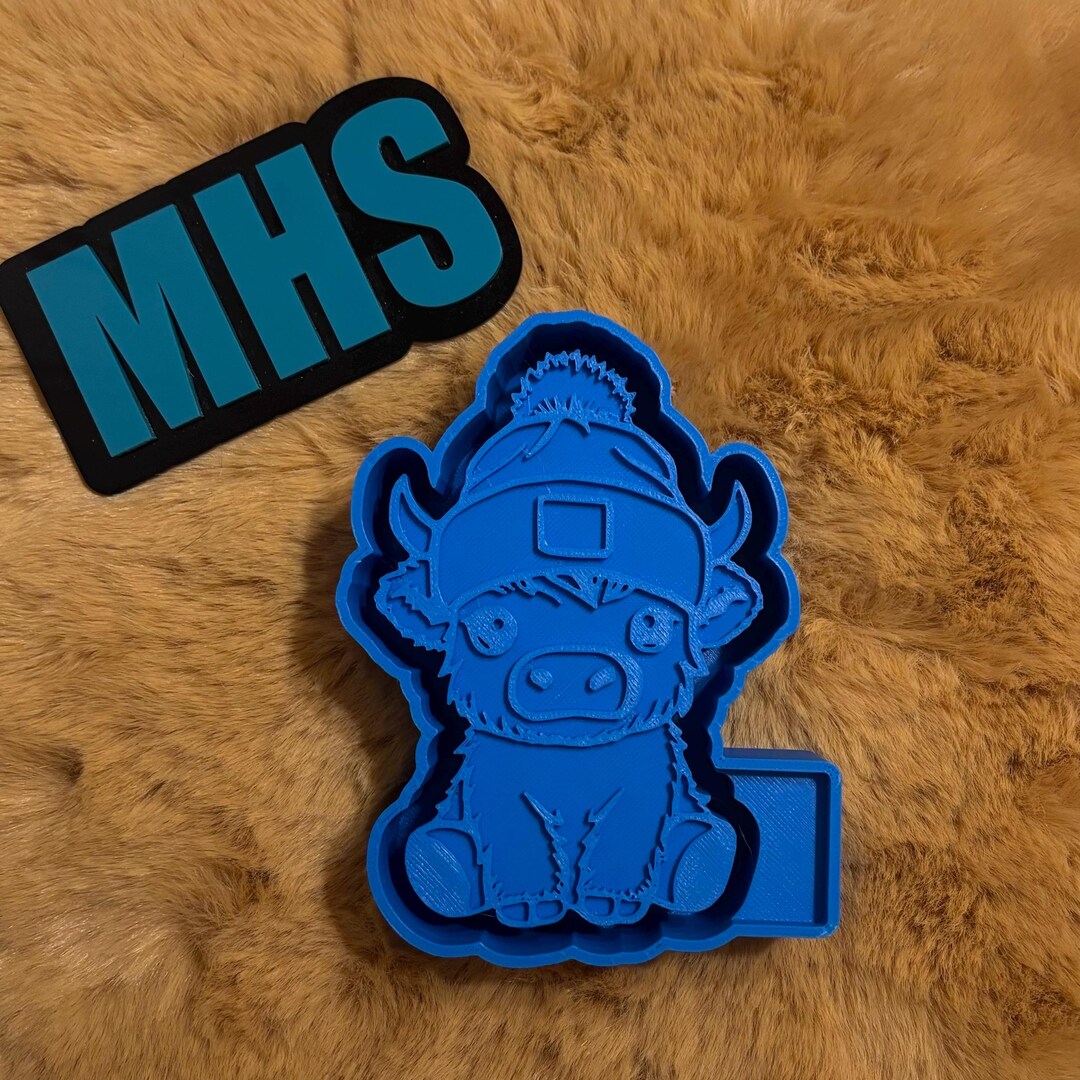 Highland Cow Beanie Silicone Freshie Mold - Etsy