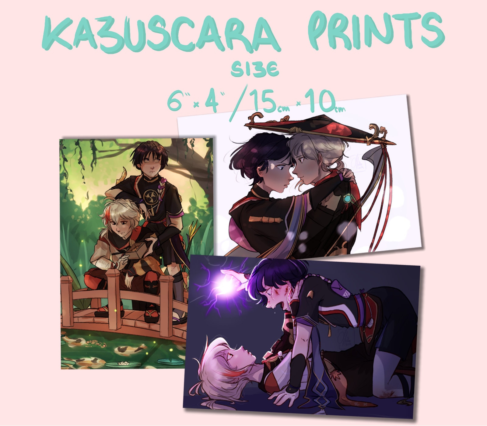 Genshin Impact Scaramouche and Kazuha Prints - Etsy Australia