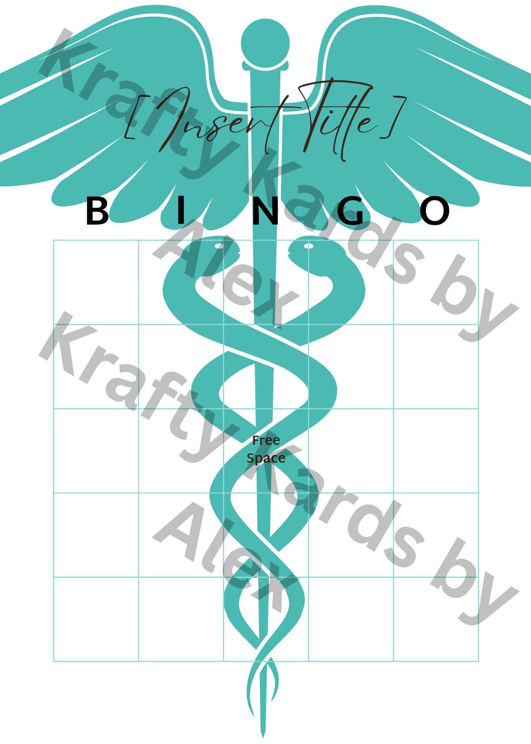 Editable Printable Custom Bingo Cards - Etsy