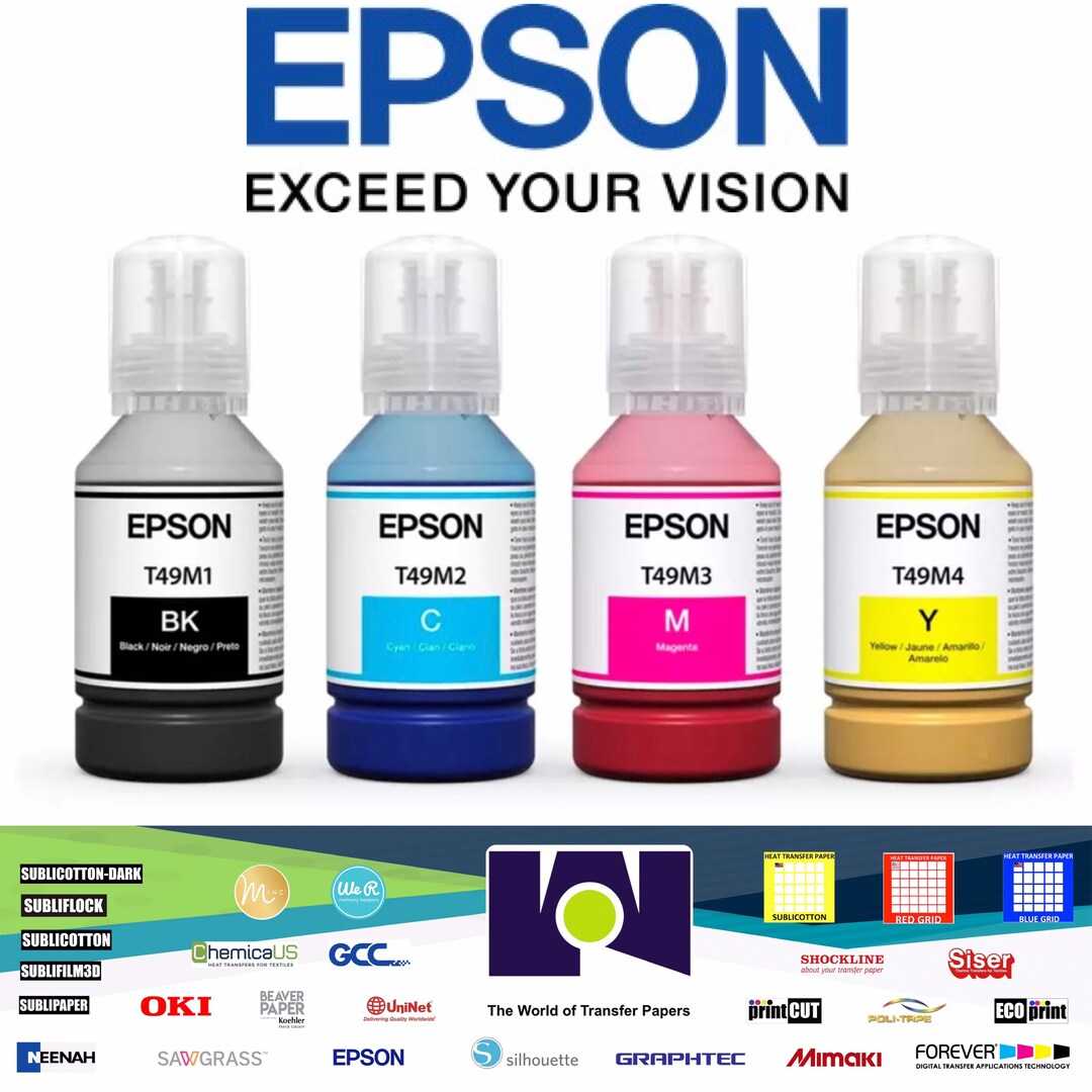 Original Sublimation Ink Set Epson F170 / 570 Ultrachrome® DS 4 Colors ...