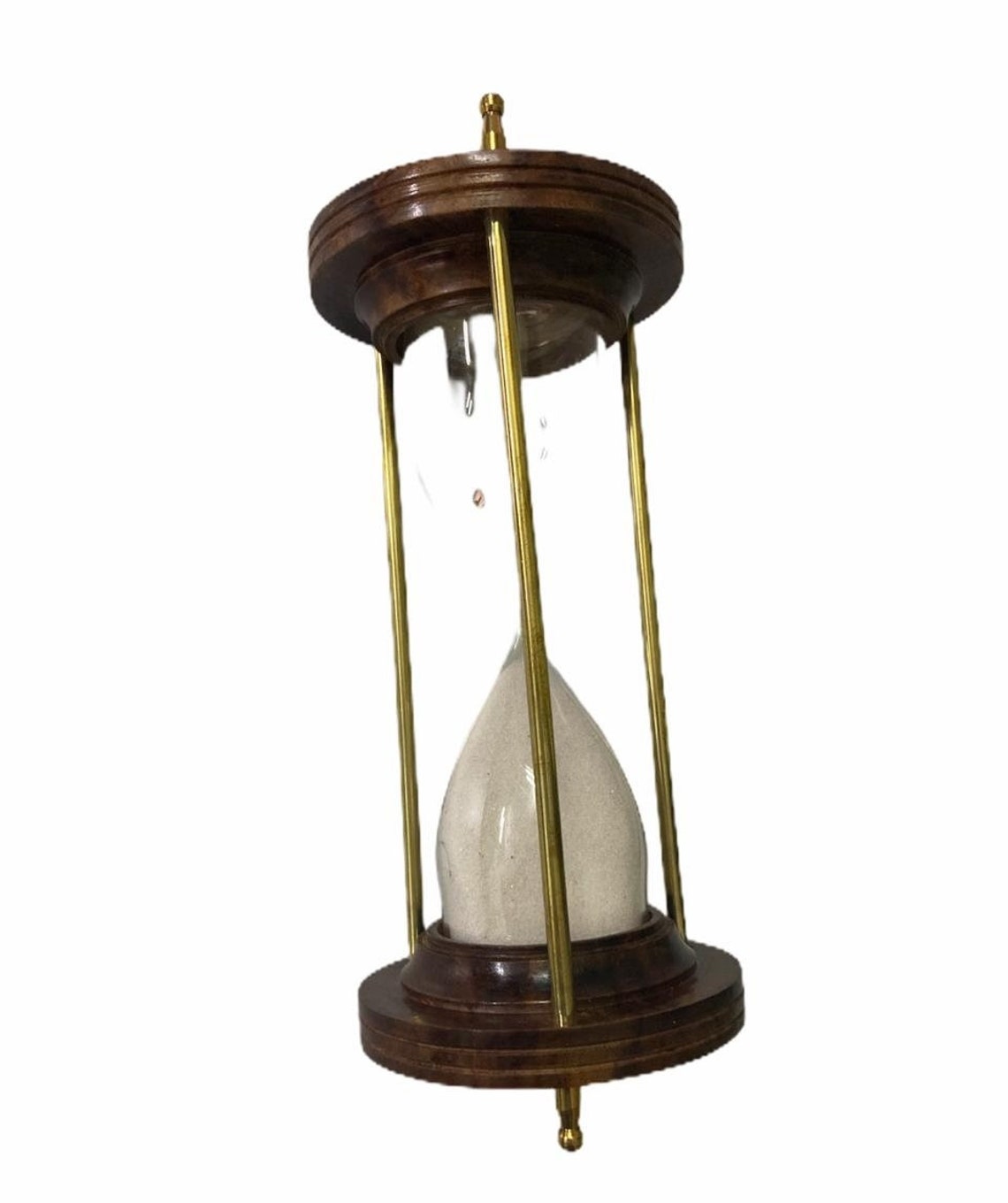 Vintage big wooden hourglass Brown wooden hourglass 10 | Etsy