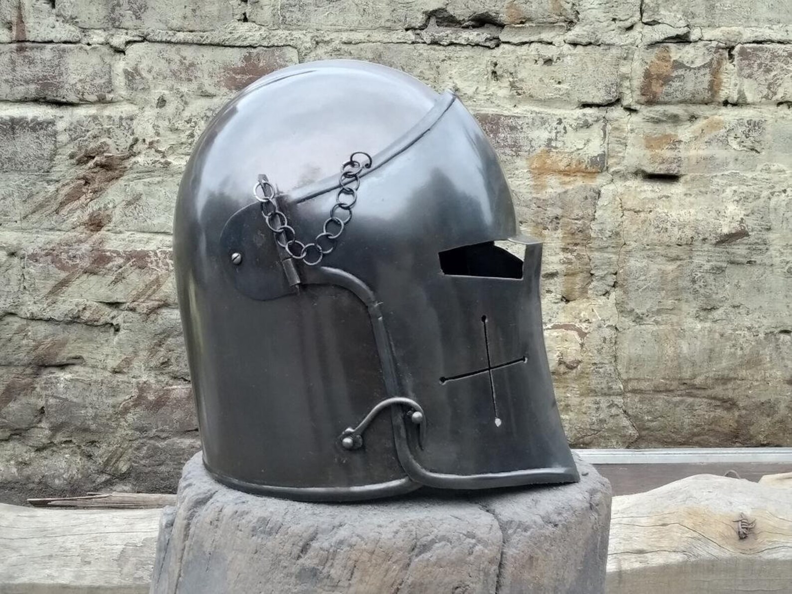 Mittelalterliche Kreuzfahrer Helm Larp Reenactment Battle | Etsy