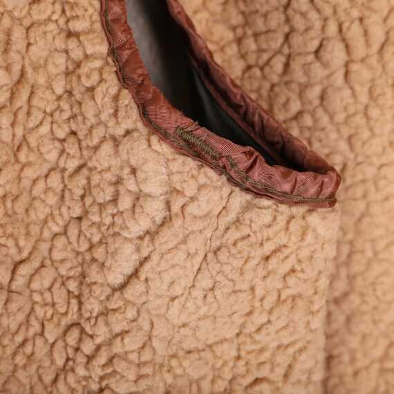 Vintage 1940s 40s Homemade Sherpa Hunting Vest w/ Tal… - Gem