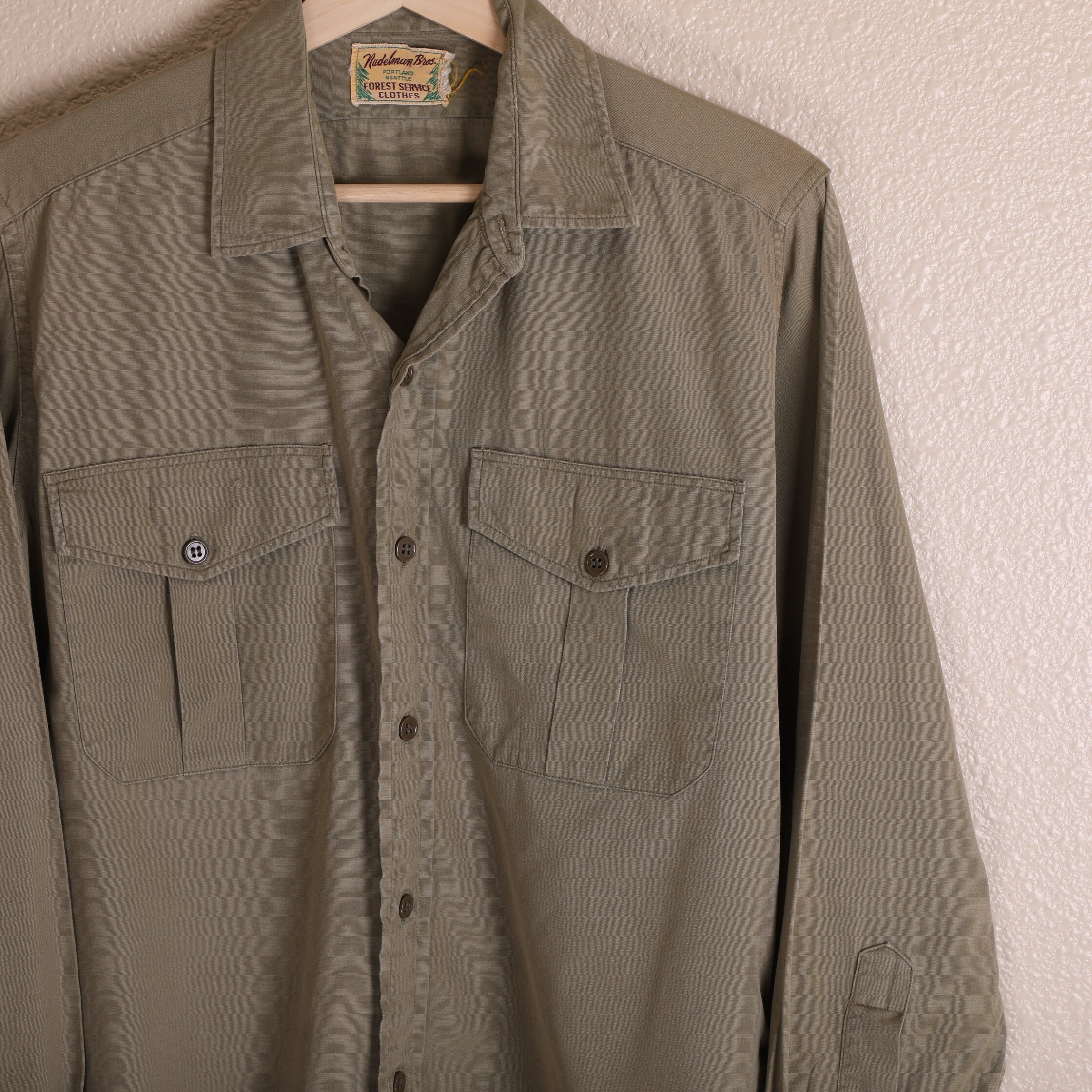 Vintage 50s 60s US Forest Service Uniform Shirt Sz M/L 15.5 16 - Etsy