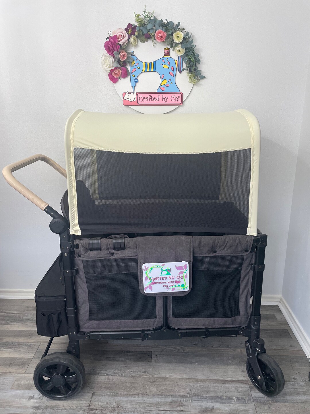 Ivory Canopy With Mesh Windows for Wonderfold Wagon - Etsy