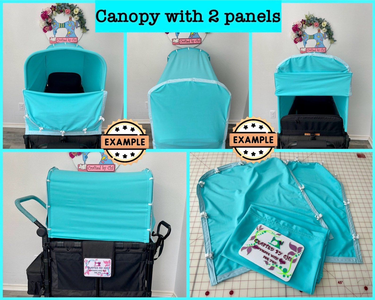 Light Pink UV50 Protection Canopy With/without Side Panel for ...