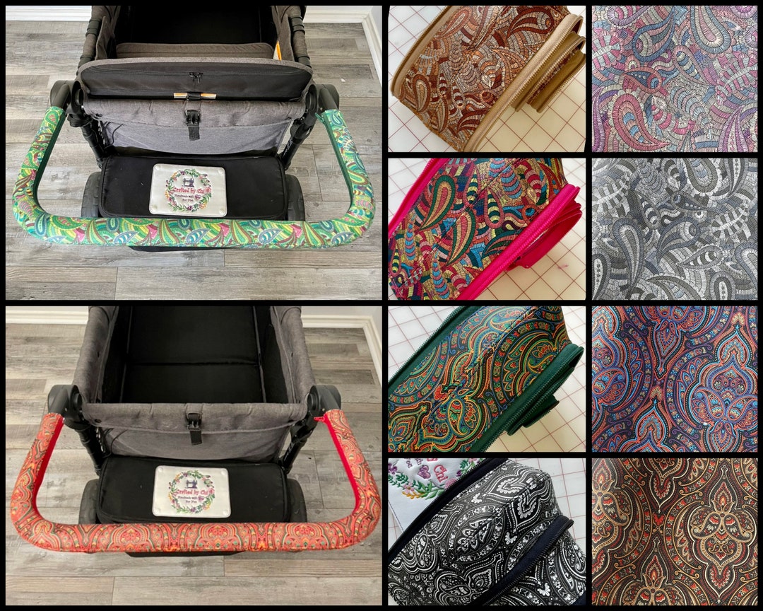 Paisley Faux Leather Handlebar Covers for Wonderfold, Wagonfold, Keenz ...