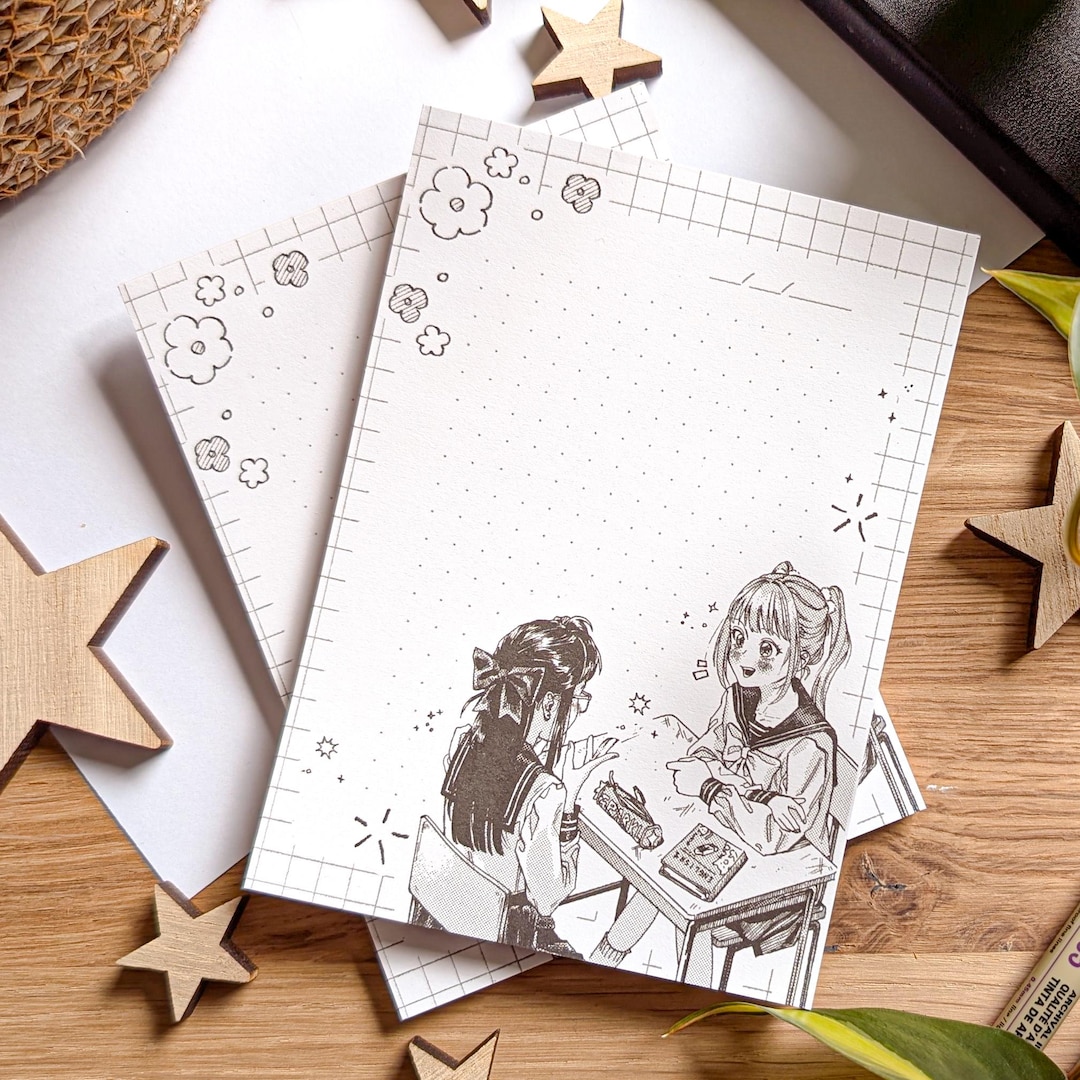 Manga Classroom Notepad A6 – Cute Anime Tear off Pad - Etsy