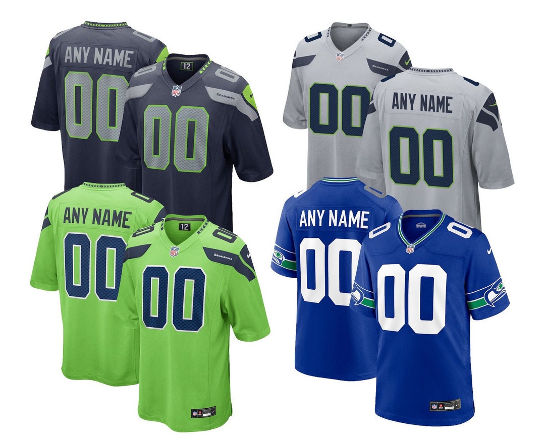 Personalized Seattle Seahawks Custom Name Jersey - Etsy