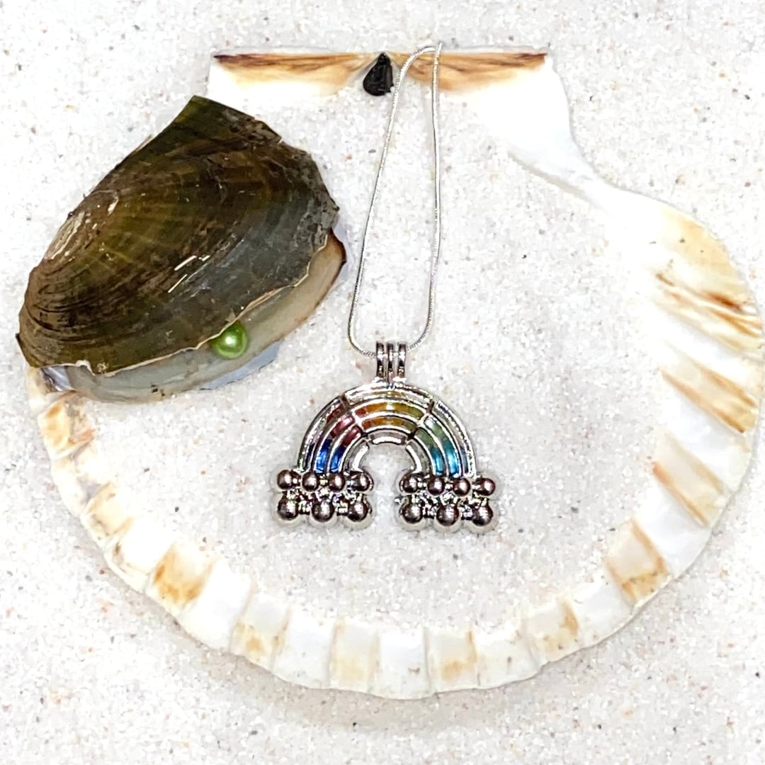 Rainbow Cage, Necklace & Pearl DIY Kit, Somewhere Over the Ranibow Cage ...