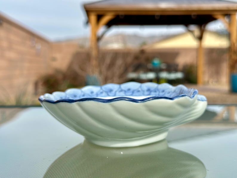 Vintage Maitland Smith Shell Shape Trinket Dish Hand Painted Thailand ...