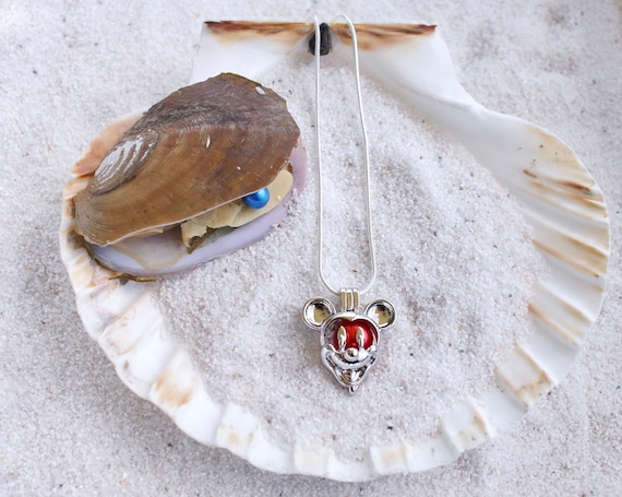 Mickey Mouse Disney Cage Necklace & Pearl DIY Kit: Mickey | Etsy