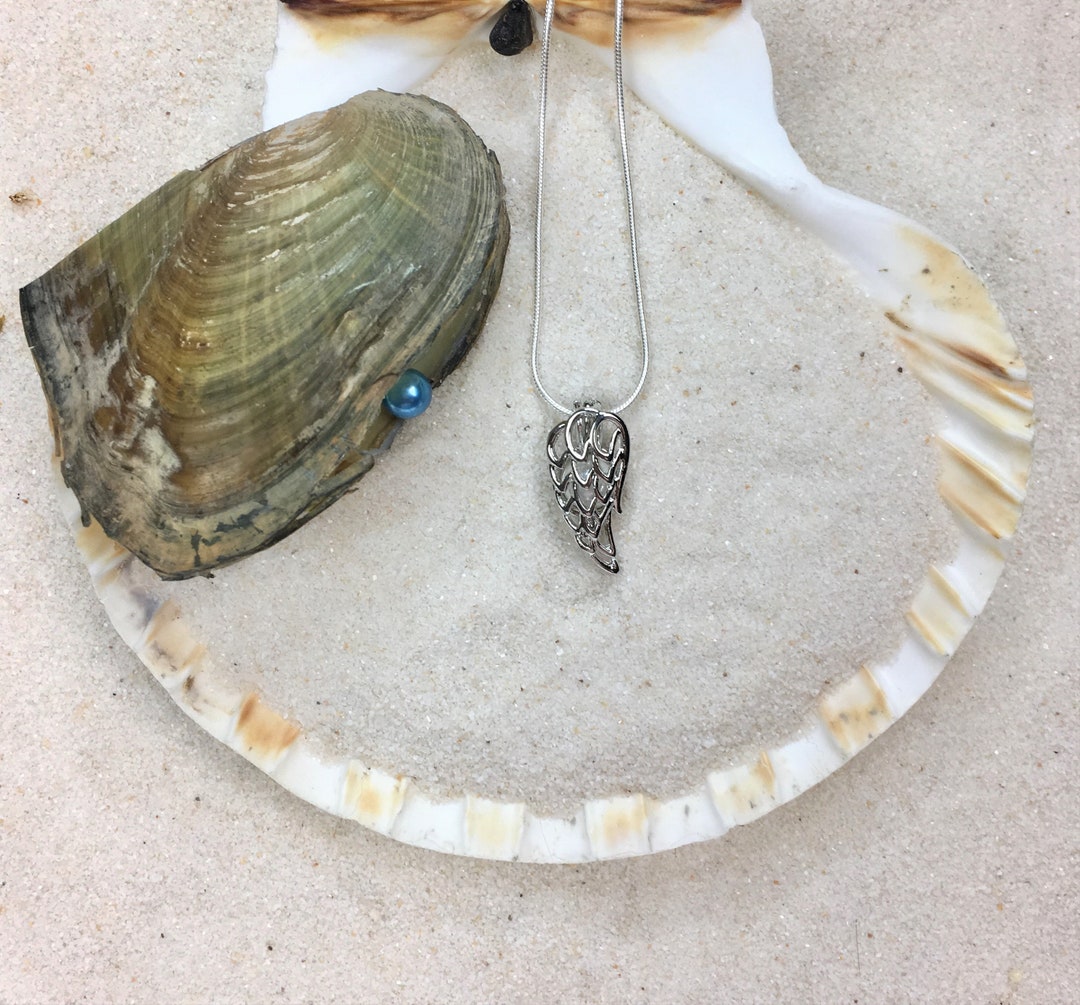 Angel Wing Cage, Necklace & Pearl DIY Kit, Beautiful Angel Wing Cage ...