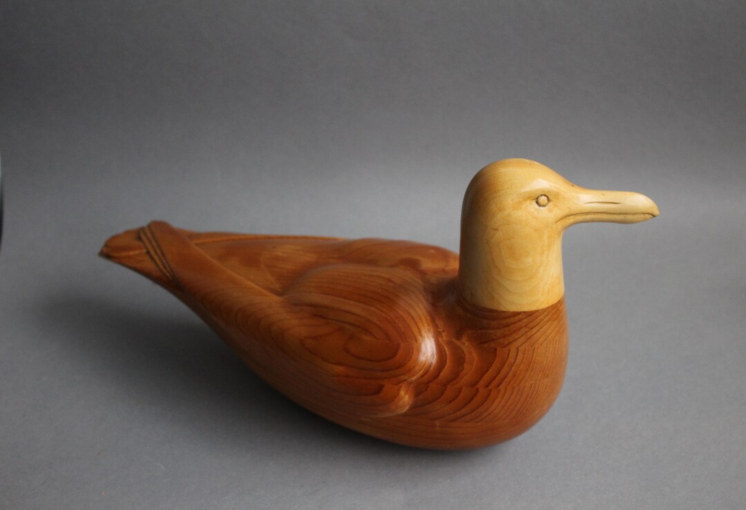 Large Wooden Seagull Hand Carved and Signed A. Michaud - Etsy