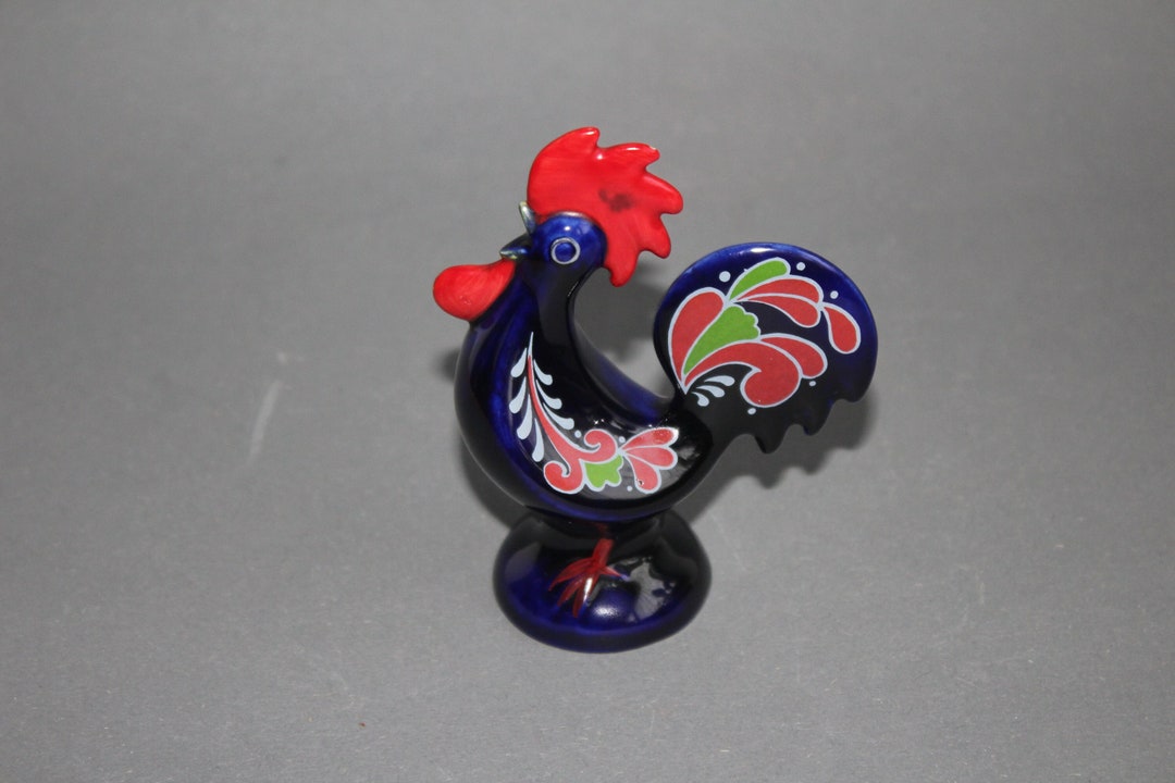 Goebel Blue Rooster Vintage From the 60s - Etsy