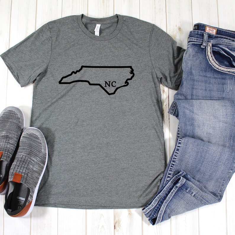 State of North Carolina T-shirt Pride NC Home Born Home Grown Raised ...